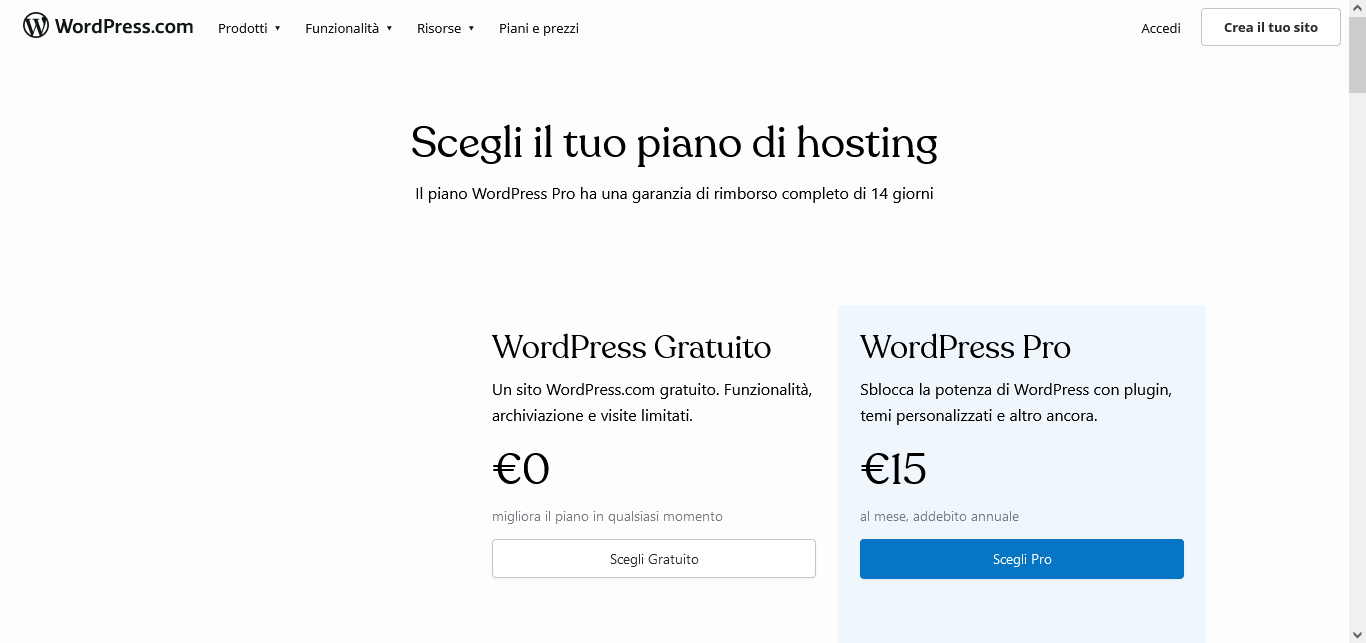Creare un sito con WordPress: differenze tra WordPress com e org | AddLance Blog Café